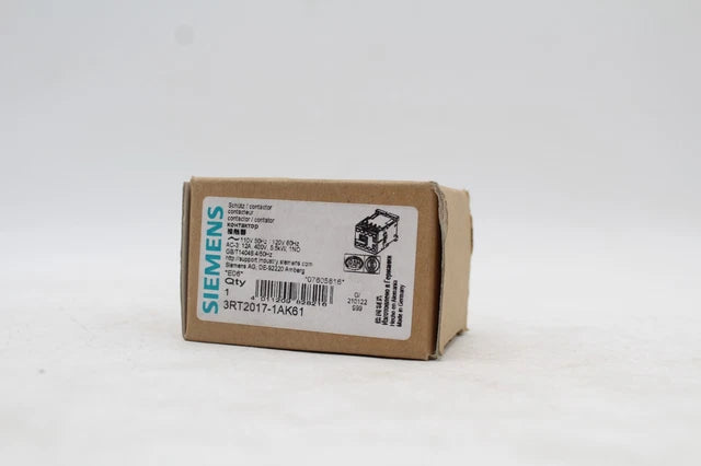 SIEMENS CONTACTOR 150A 75KW/400V BOB 96-127 VAC/DC S6 2NA+2NC — Dimeint.com