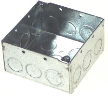 Caja Raco Cuadrada Galvanizada De 1/2"" 190 SKU: CAJA12R — Dimeint.com