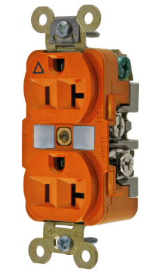 HUBBELL Recep Duplex T Aislada 2P3H 20Amp 125V Naranja SKU: IG5362 ...